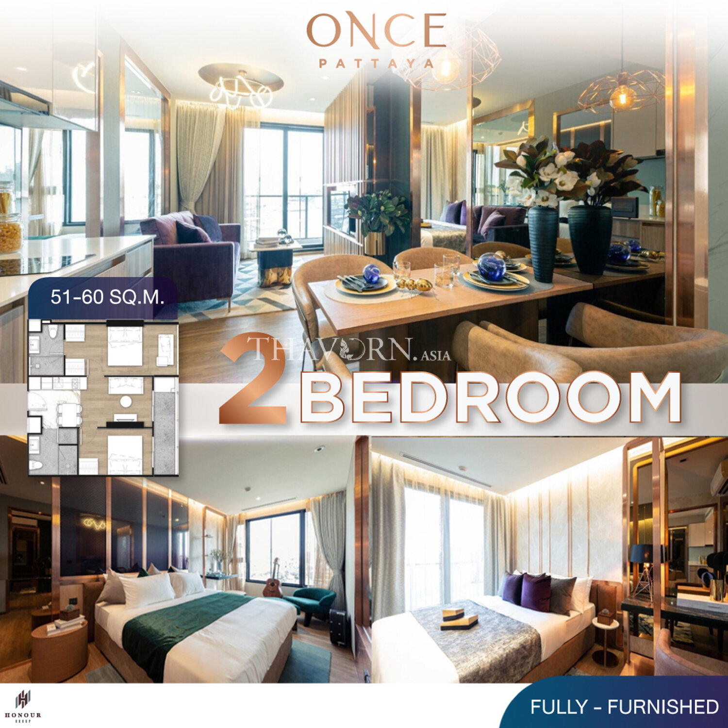 Once Pattaya project in Wongamat, Pattaya - Thavorn Asia Property